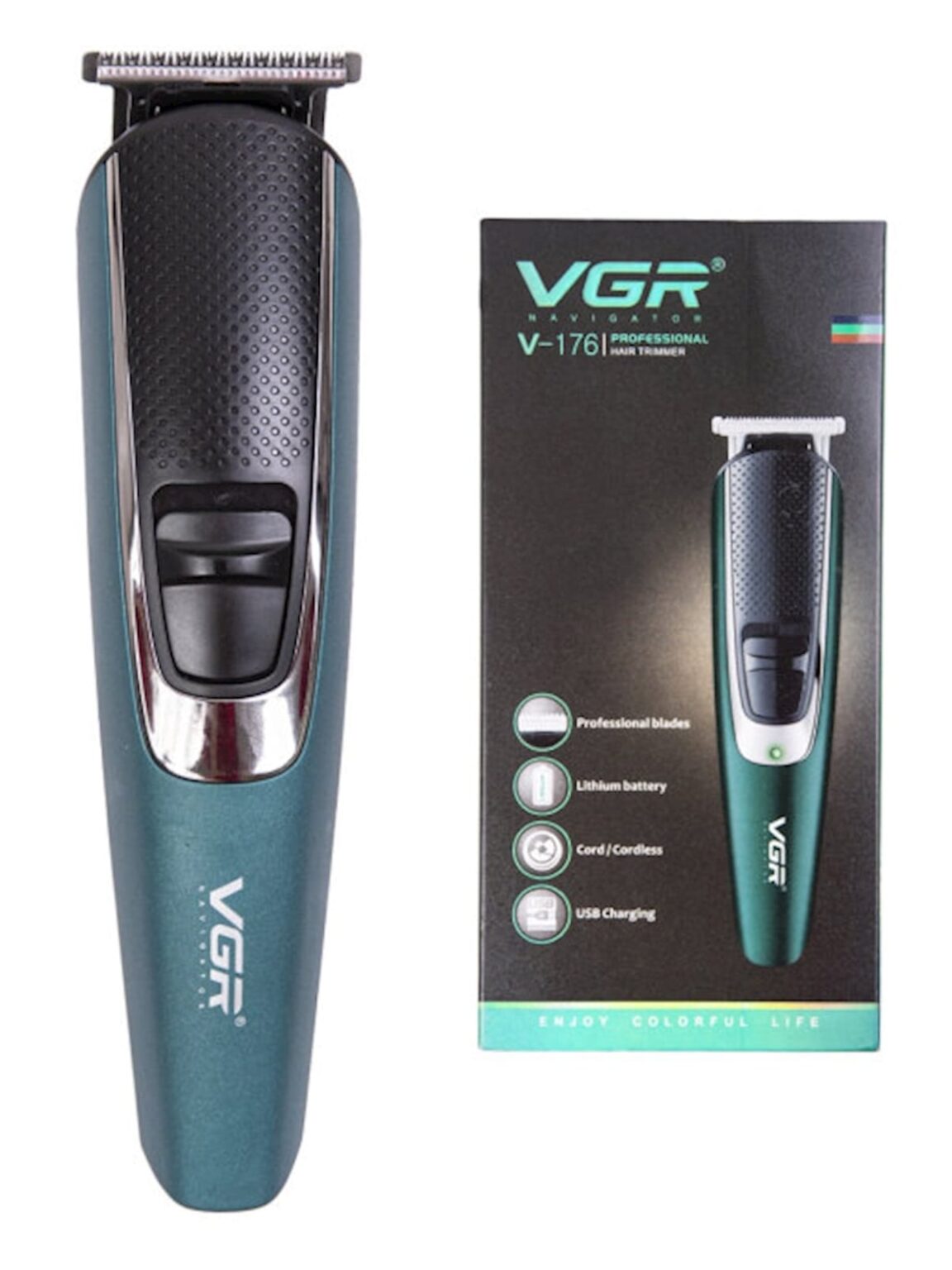 VGR V-176 Professional Hair Trimmer: 120-Minute Cordless Performance ...