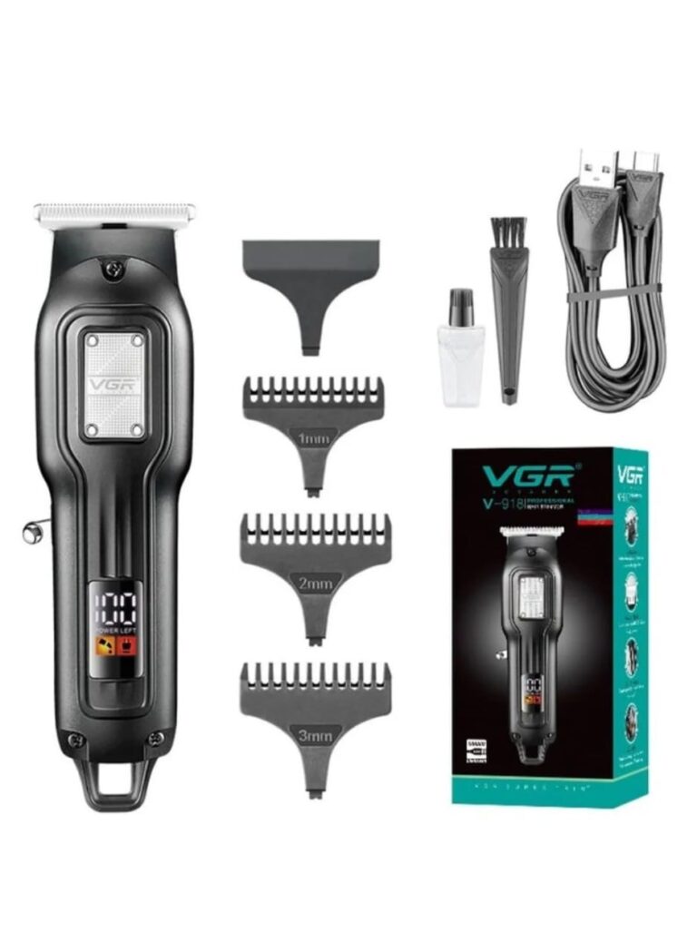 VGR V-918 Professional Hair Trimmer: T-Blade Precision, 100-Minute ...