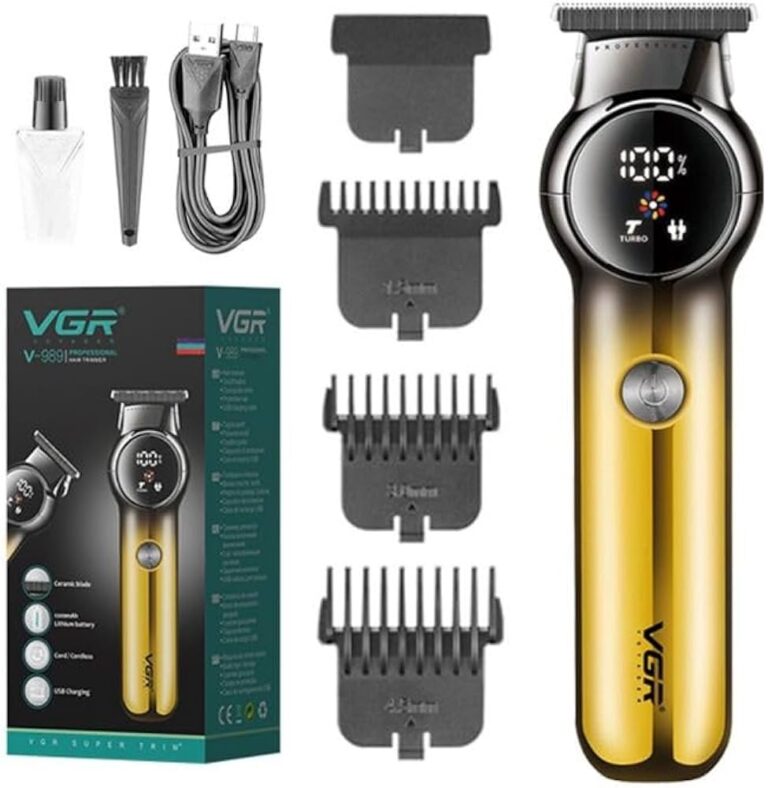VGR V-989 Rechargeable Hair Trimmer with Ceramic Blade – Up to 180 ...